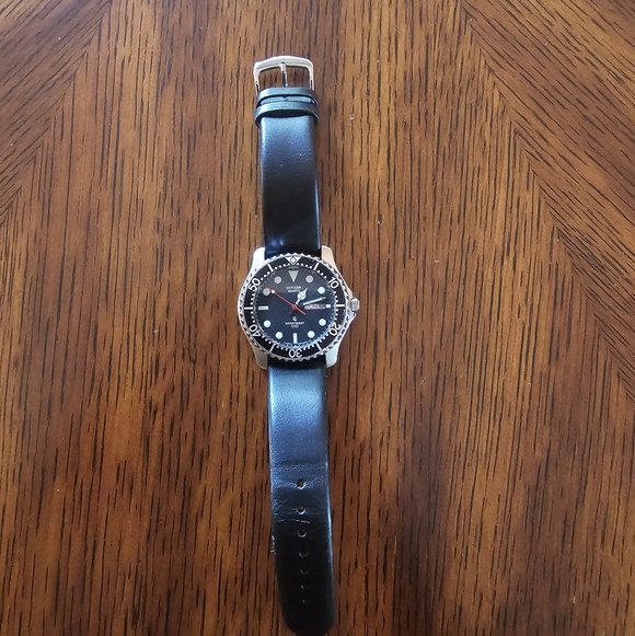Citizen | Accessories | Citizen Black And Steel Mens Quartz Dive Watch ...